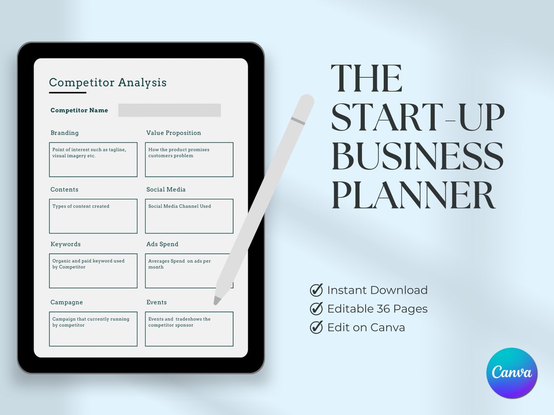 The Business Start up Planner Set, Business Launch, Business Planner ...