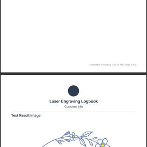 Laser Engraving Logbook | Digital Cutting Settings Tracker | Glowforge ...