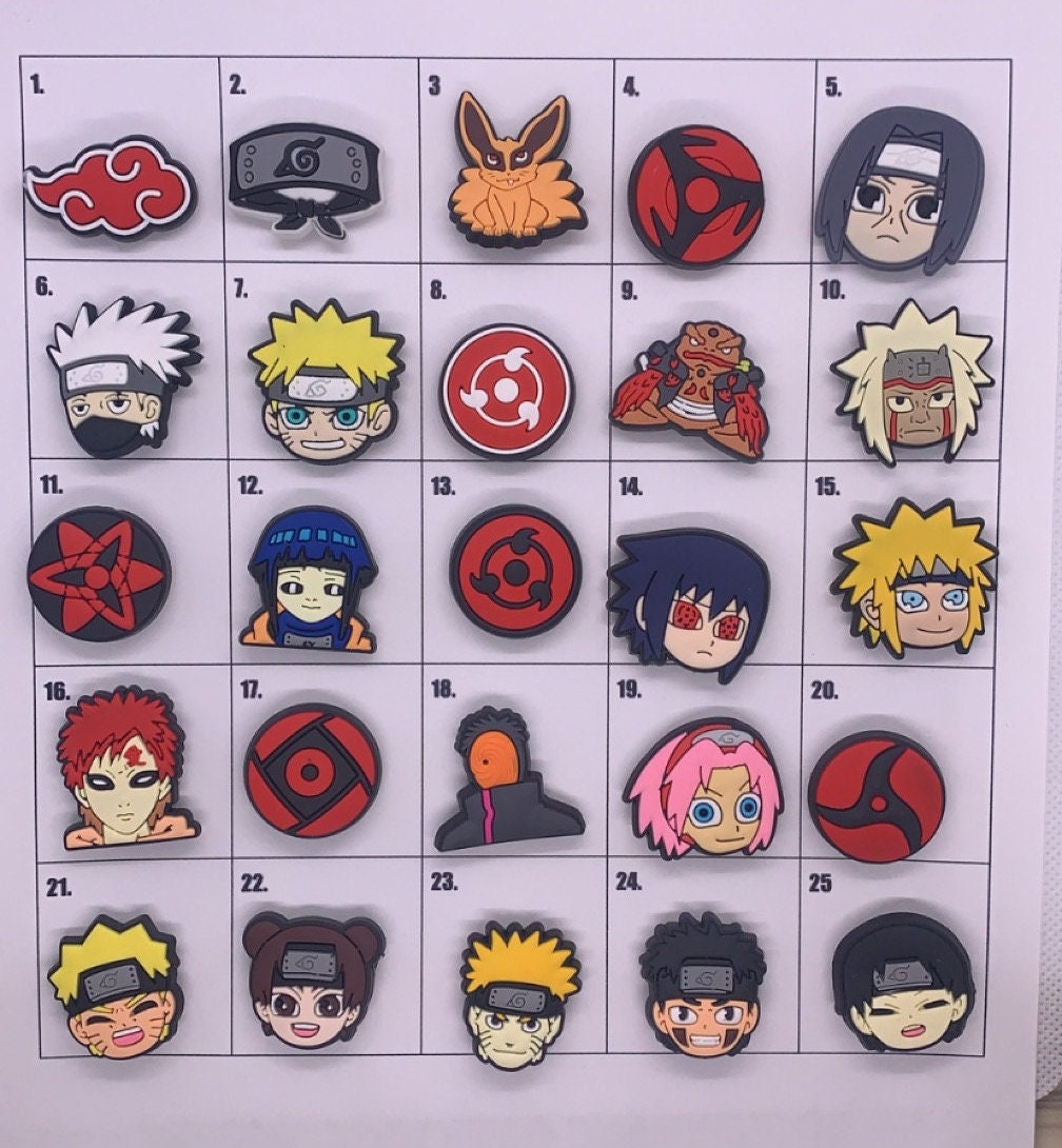 Anime Ninja Jibbitz Manga Naruto Croc Charms - Etsy