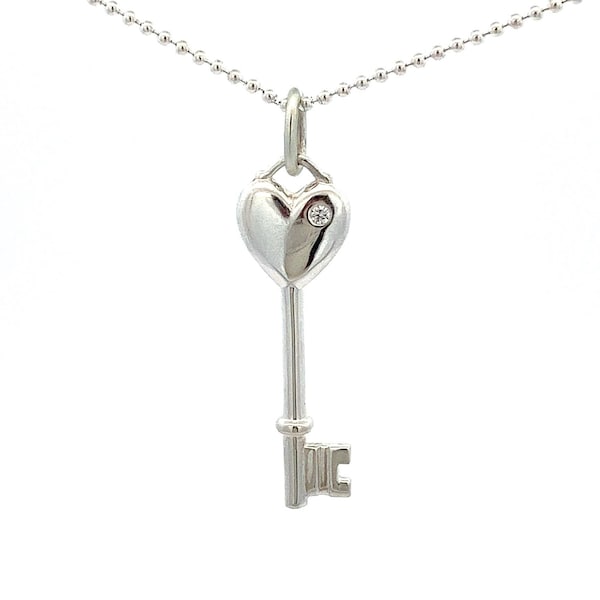 Heart Key Pendant - Etsy