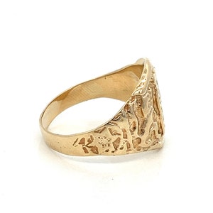 10 Commandments Ring, Lions of Judah 14k Yellow Gold Ring Vintage ...