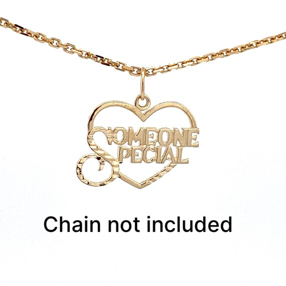 14k Gold Someone Special Heart Pendant Charm / Pendan… - Gem
