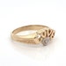 Diamond and 10k Yellow Gold Love Ring - Fashion or Promise Ring - Size ...
