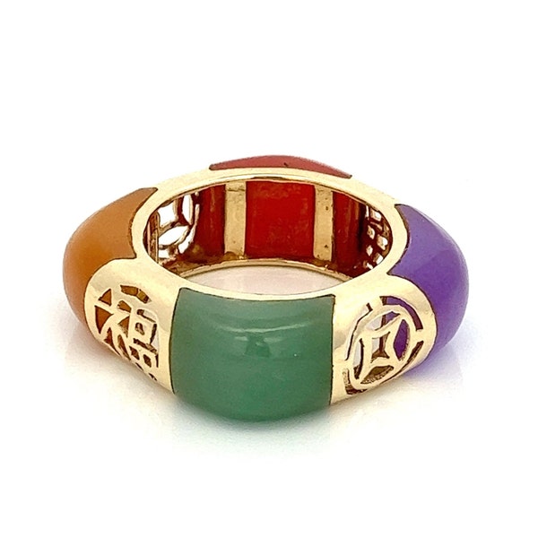 Red Jade Ring - Etsy