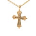 Diamond Cross Gold Pendant ~ 10k Yellow Gold and 11 Diamonds ~ Vintage ...