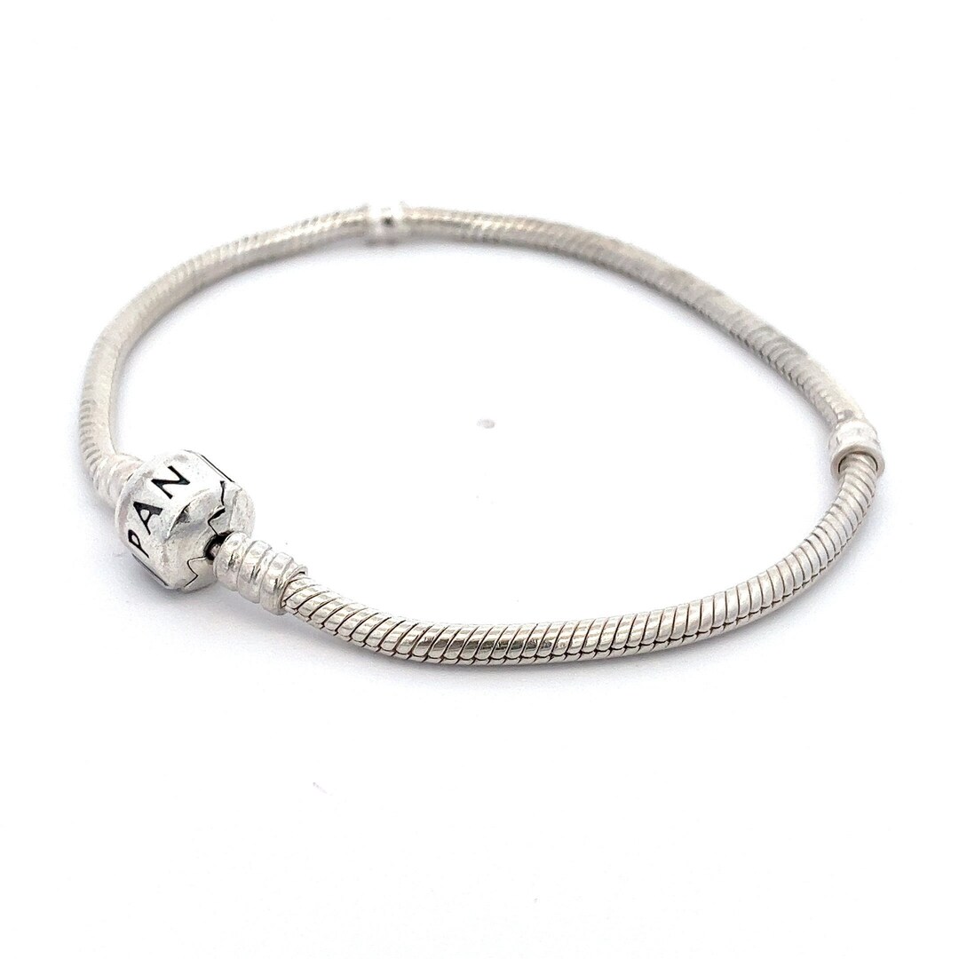 Authentic Pandora Moments Snake Chain Bracelet S925 Ale All Marks- 7 ...