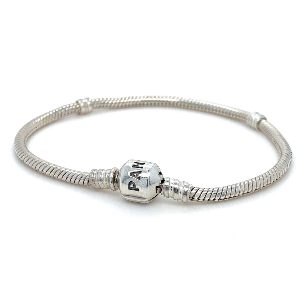 Authentic Pandora Sterling Silver Snake Chain Bracelet - 7" or 7.5 ...