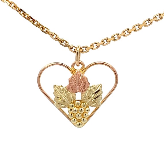 Landstroms black hills gold heart necklace store