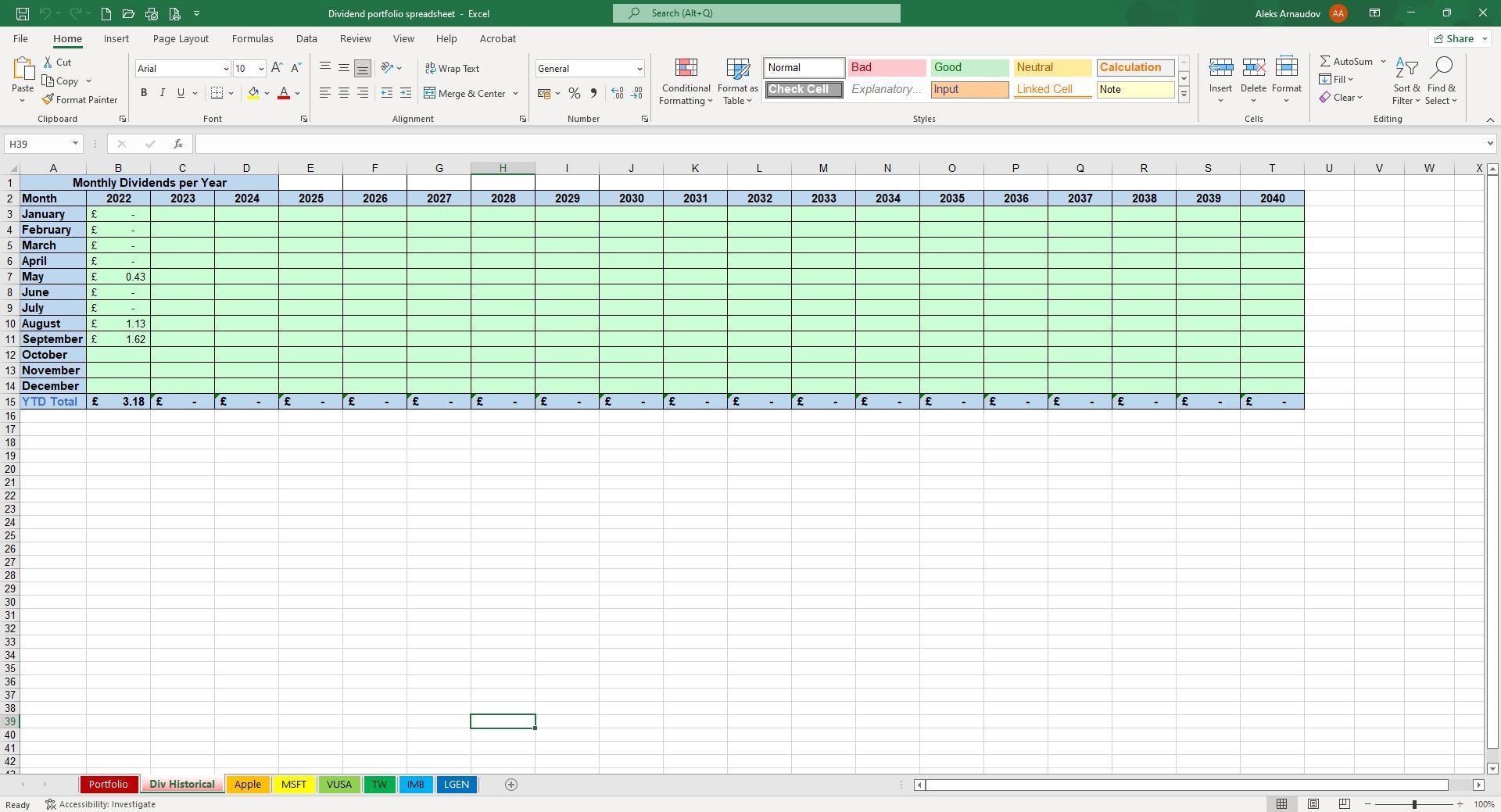 Ultimate Dividend Portfolio Tracker Spreadsheet - Etsy