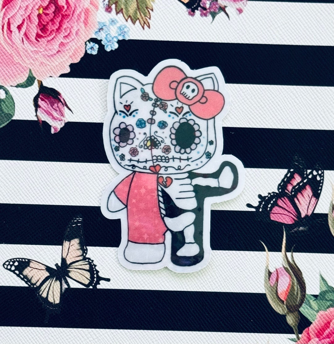 Stay Spooky With Sugar Skull Hello Kitty Stickers/unique Teenage Girl ...