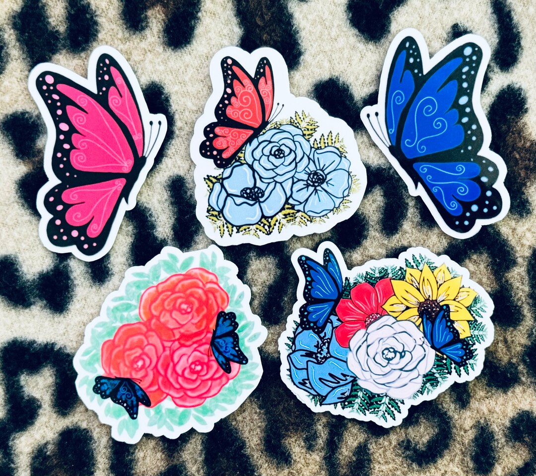 Whimsical Butterfly Sticker Bundle Transparent/cute Stickers Pack ...