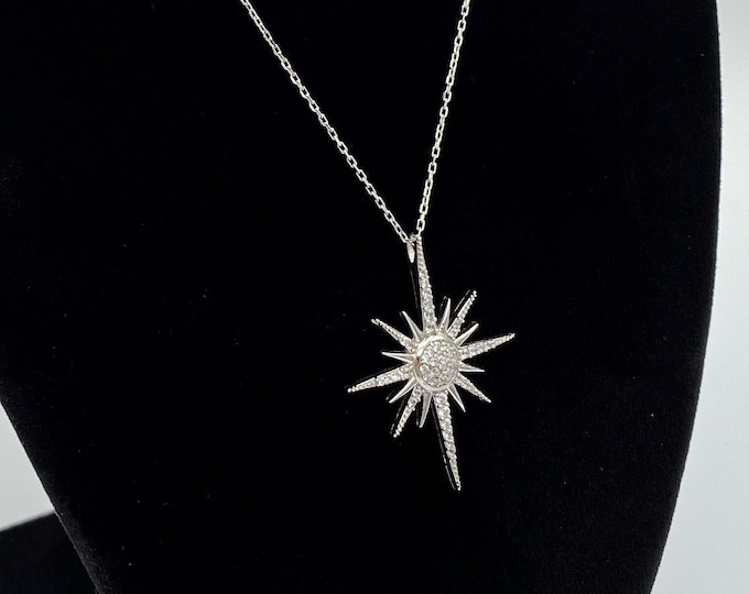 North Star Heart Locket Necklace by Caitlynminimalist • Dainty Diamond ...
