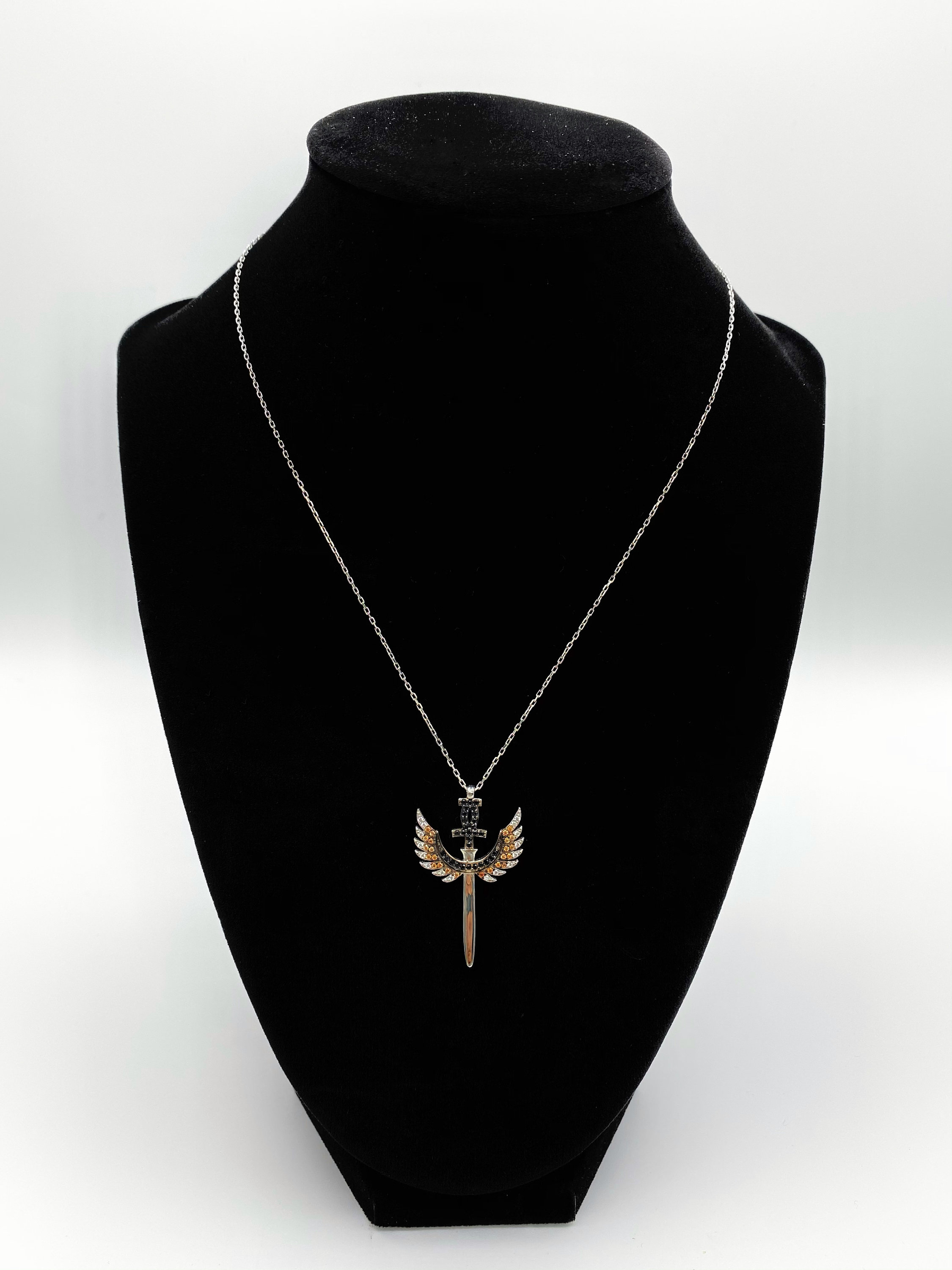 Saint Michael Sword Necklace, Sword Pendant, St. Michael Necklace ...