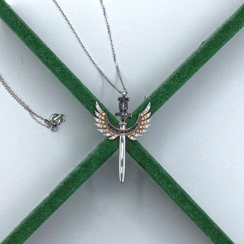 Sword Necklace - Etsy