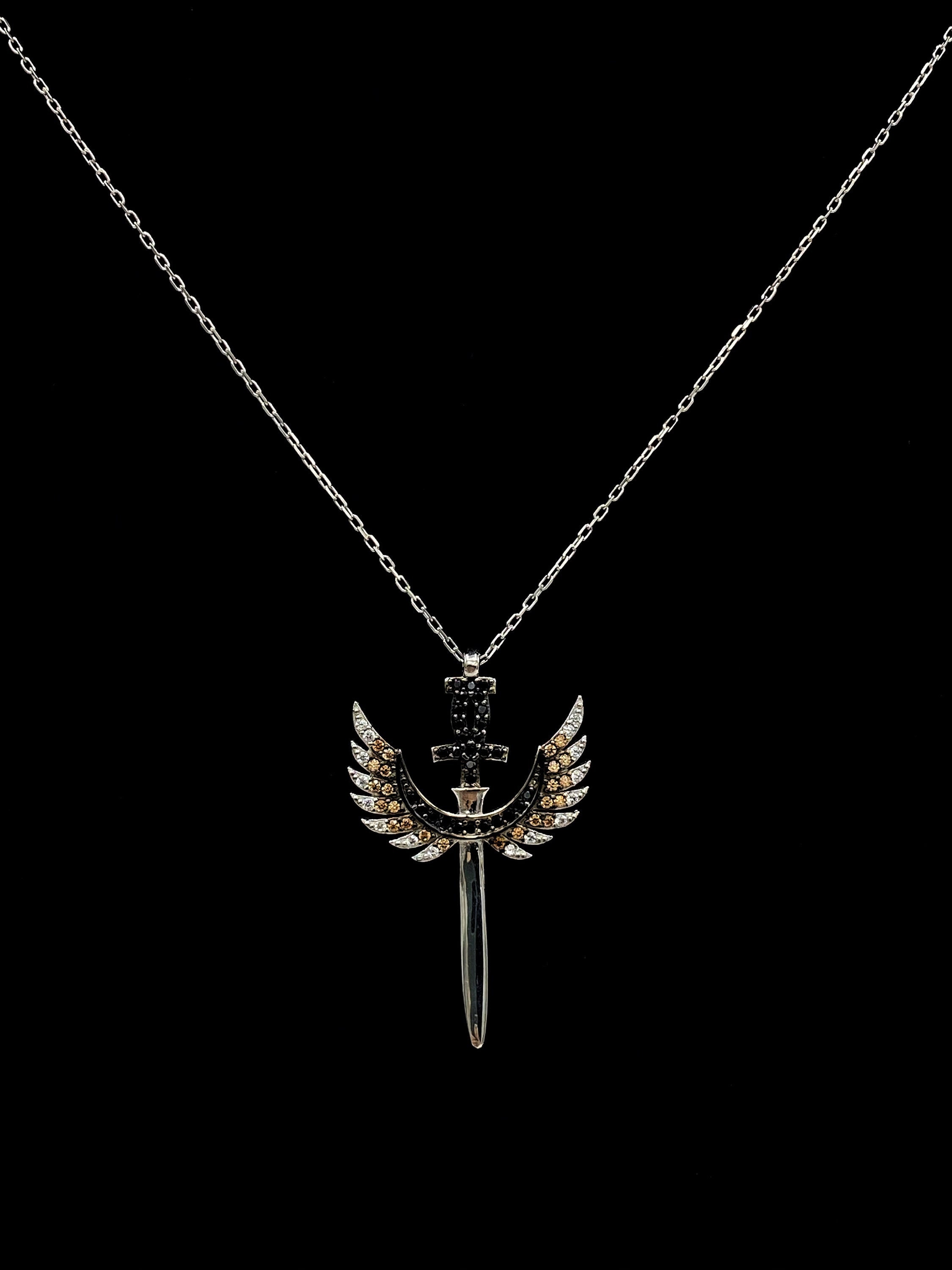 Sword of St. Michael Necklace, Angel's Sword Necklace, Sword Pendant ...