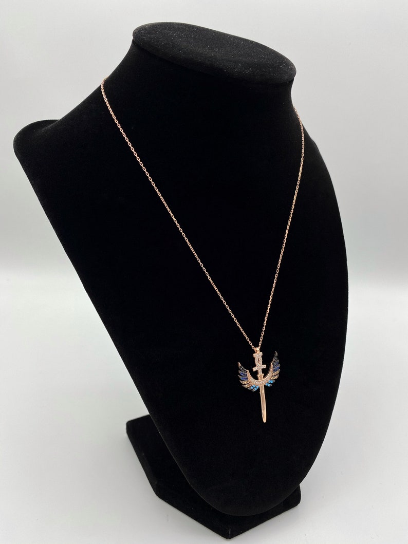 Sword of St. Michael Necklace, Angel's Sword Necklace, Sword Pendant ...