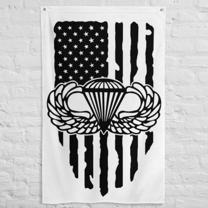 Airborne Flag Well Decor - Show off Your Patriotic Pride - Etsy