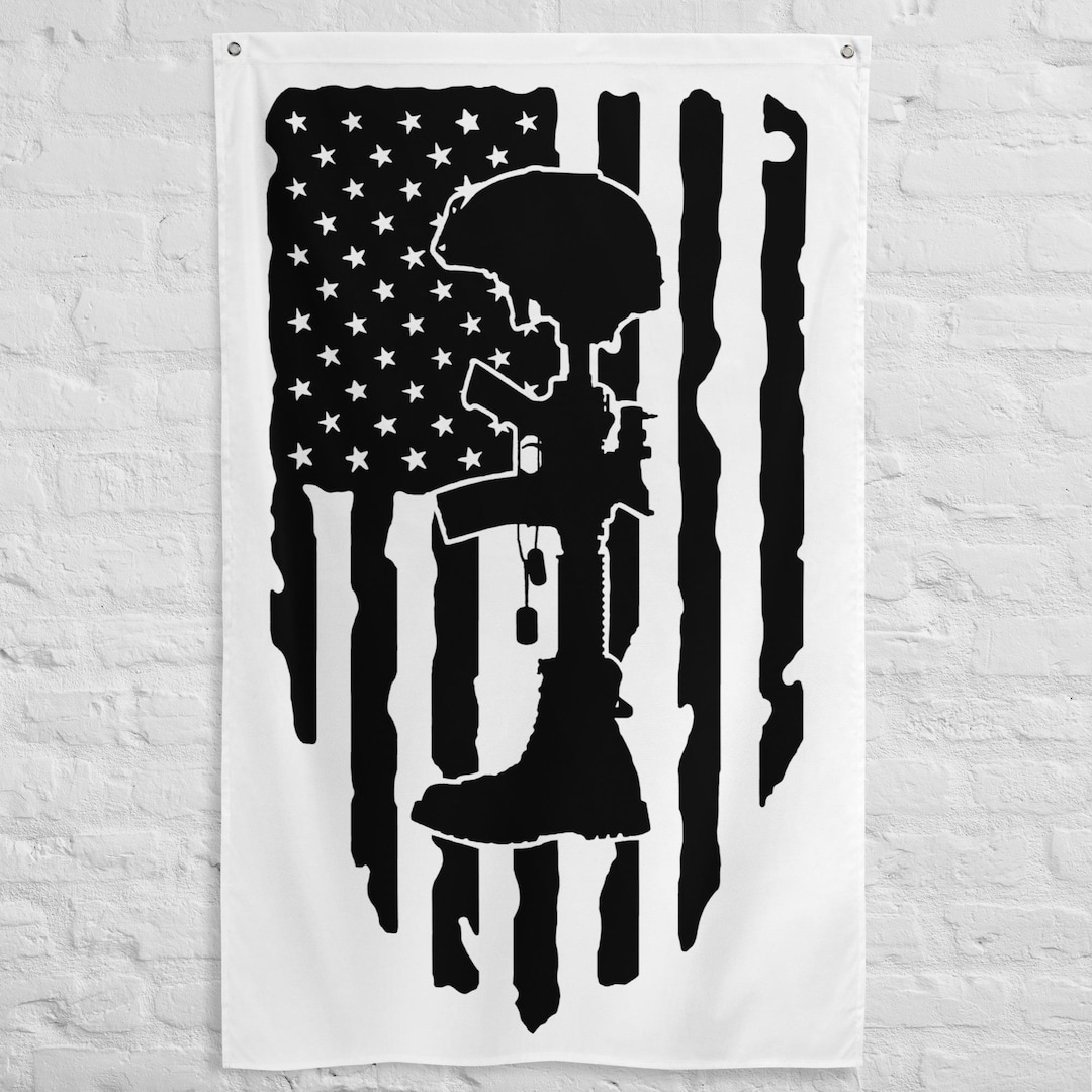 Fallen Soldier Flag - Etsy