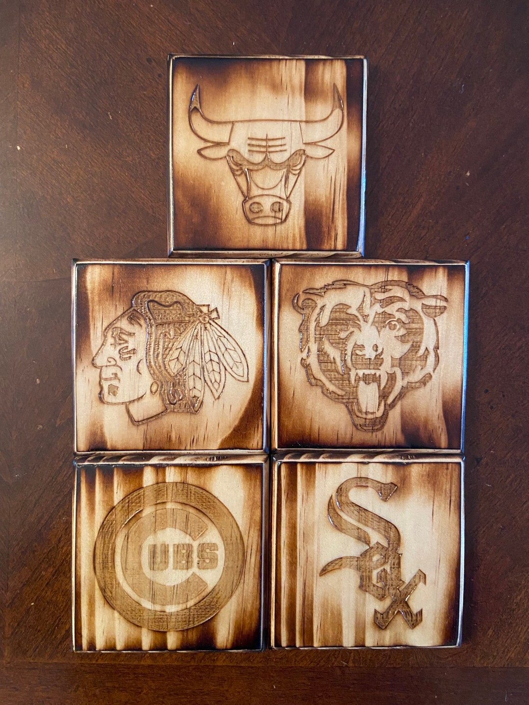 Set of 4 Premium Coasters - Chicago Sports Teams (free Shipping) - Etsy