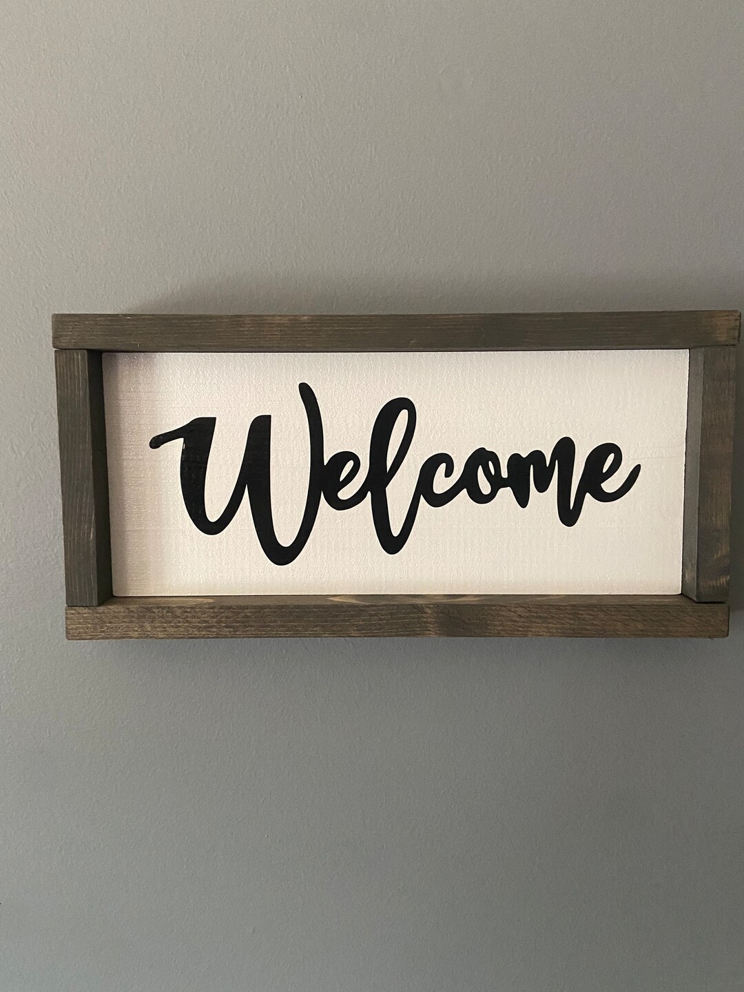 Simple 'welcome' Sign / Wall Art Decor for Your Home (free Shipping) - Etsy