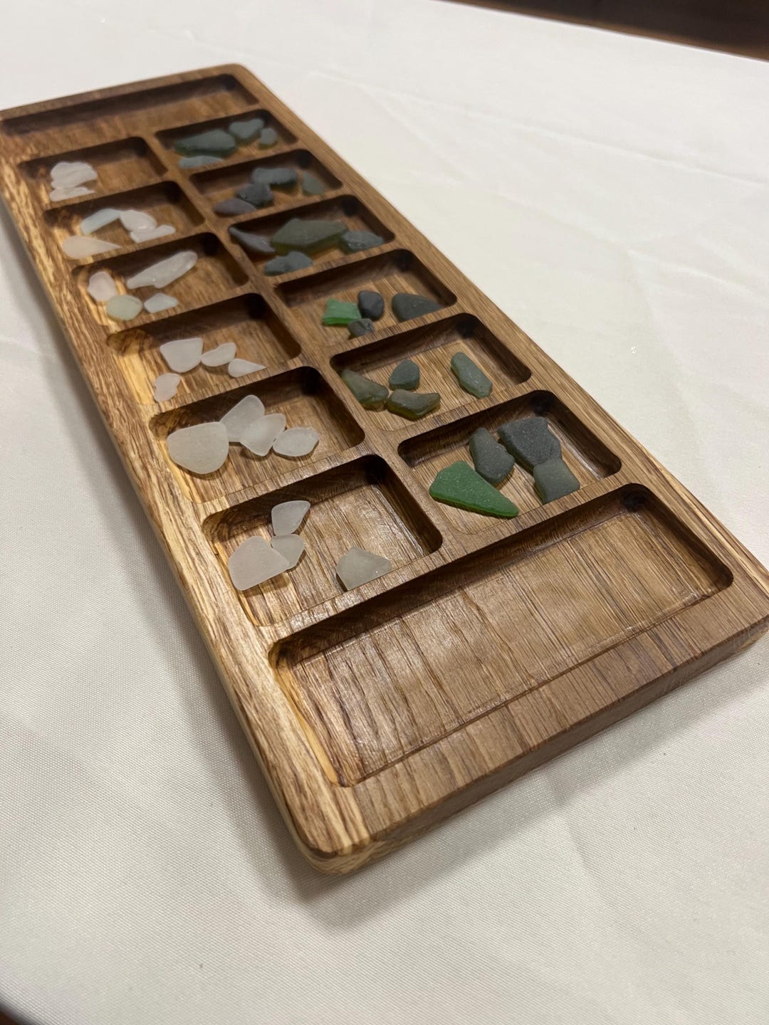 Mancala Board Game With Sea Glass - Etsy