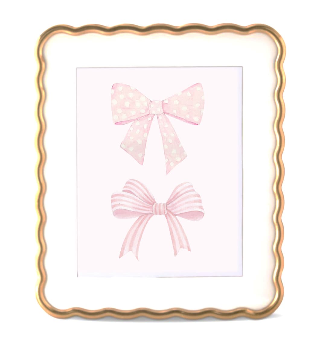 Pink Bow Digital Download Print - Etsy
