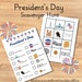 President's Day Scavenger Hunt and Checklist - Etsy