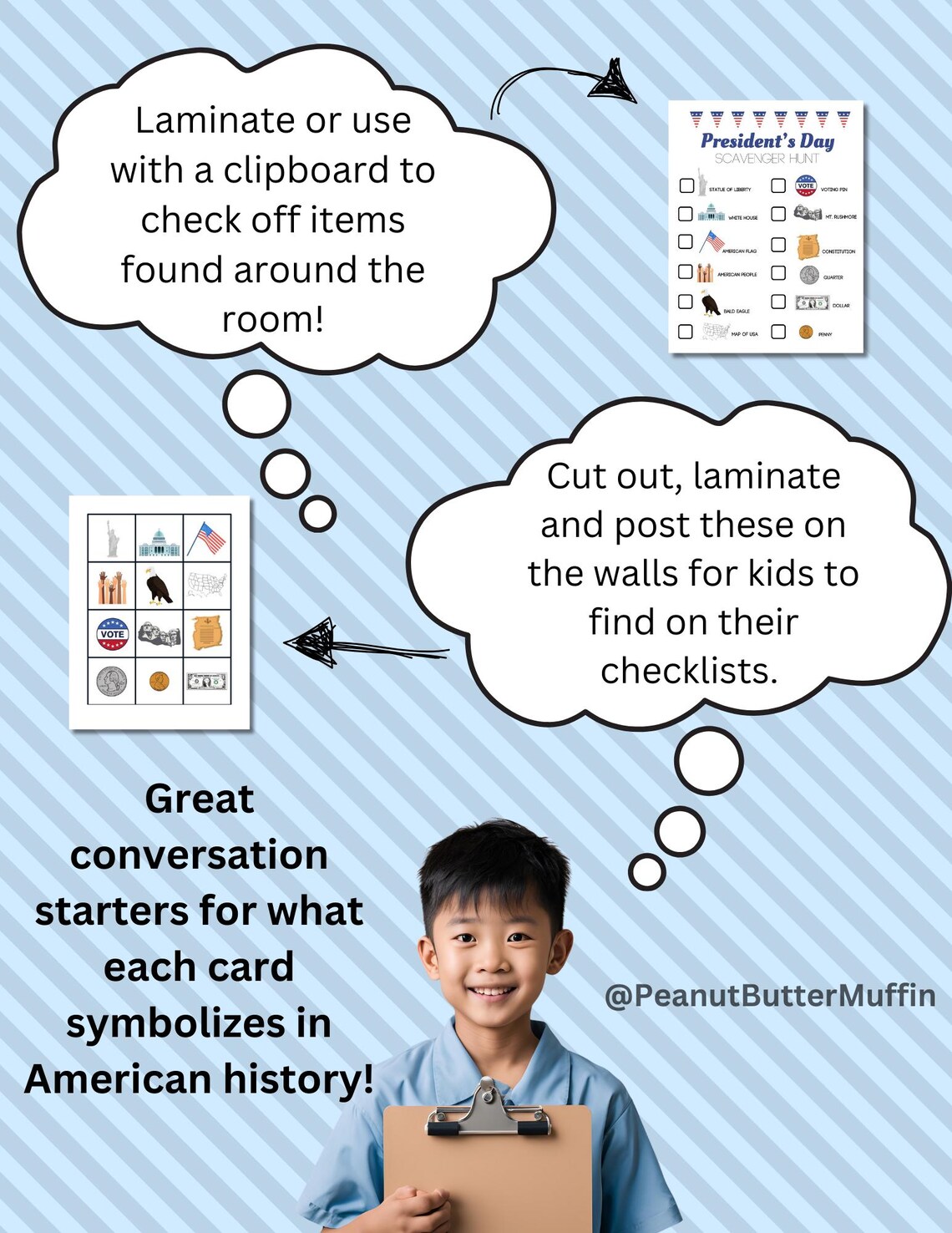 President's Day Scavenger Hunt and Checklist - Etsy