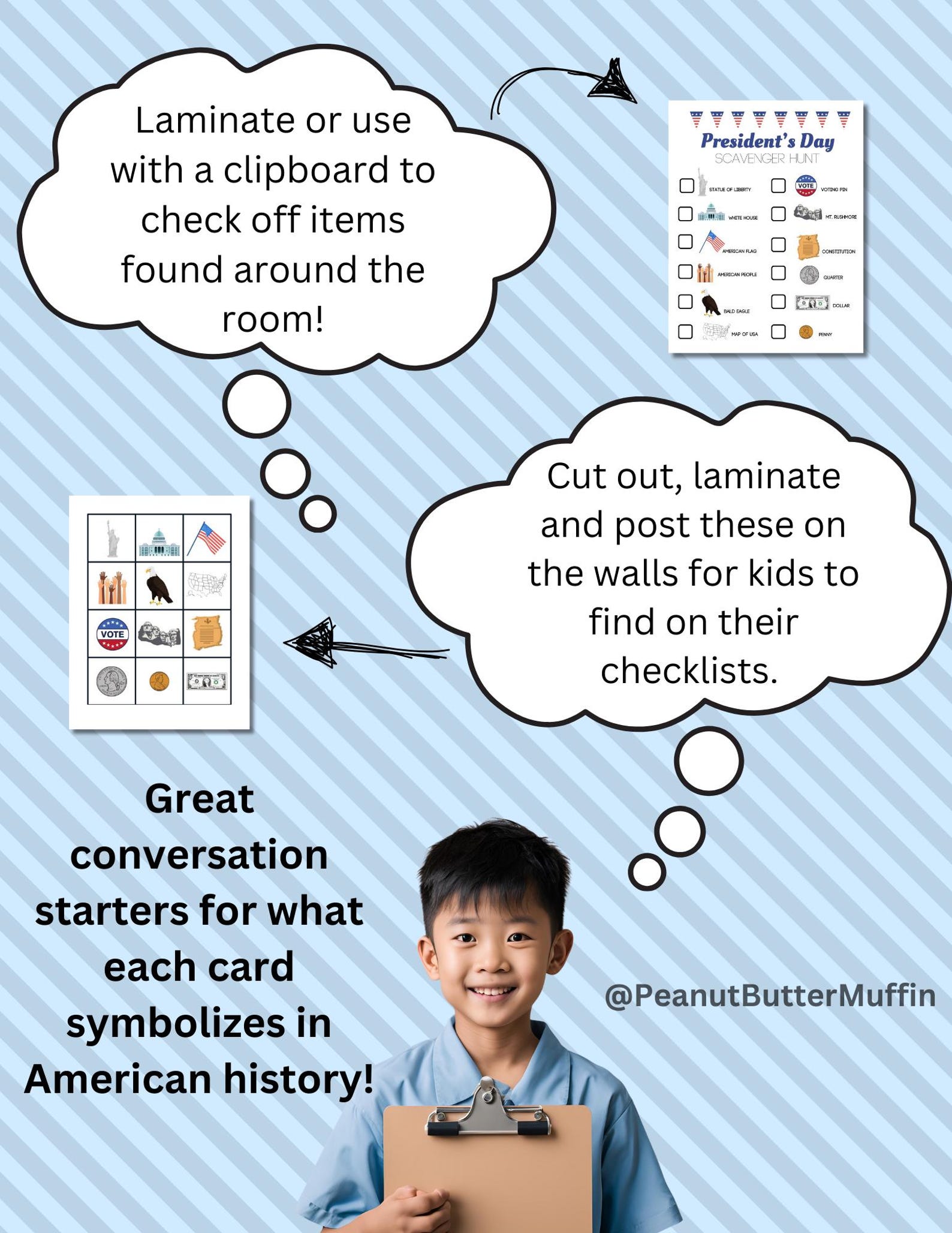 President's Day Scavenger Hunt and Checklist - Etsy