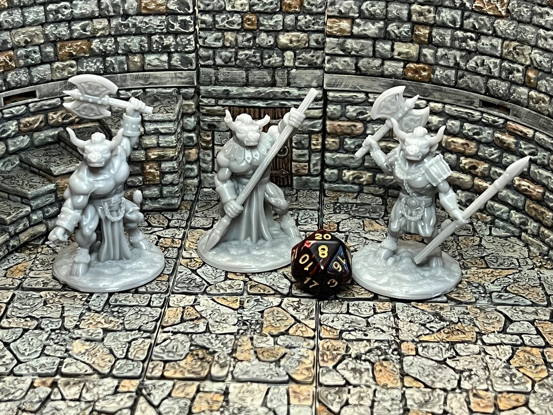 Minotaur Warriors Dnd Pathfinder RPG - Etsy