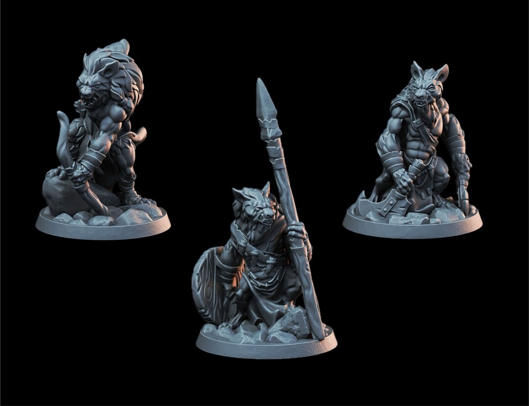 Gnolls A1 Miniature Dnd Pathfinder RPG Resin - Etsy