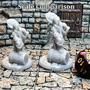 Human Female Warlock / Necromancer / Wizard Miniature Dnd Pathfinder ...