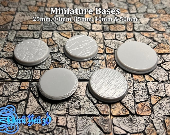 Round Bases Dnd Pathfinder RPG Games - Etsy