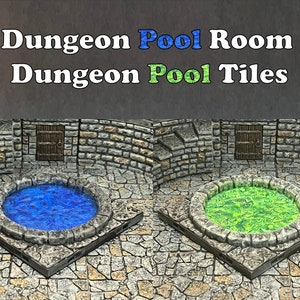 Dungeon Pools Dnd Pathfinder 3D Printed Dungeon Terrain Dragonlock Fat ...
