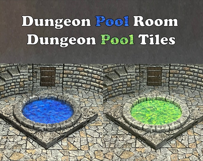 Dungeon Pools Dnd Pathfinder 3D Printed Dungeon Terrain Dragonlock Fat ...