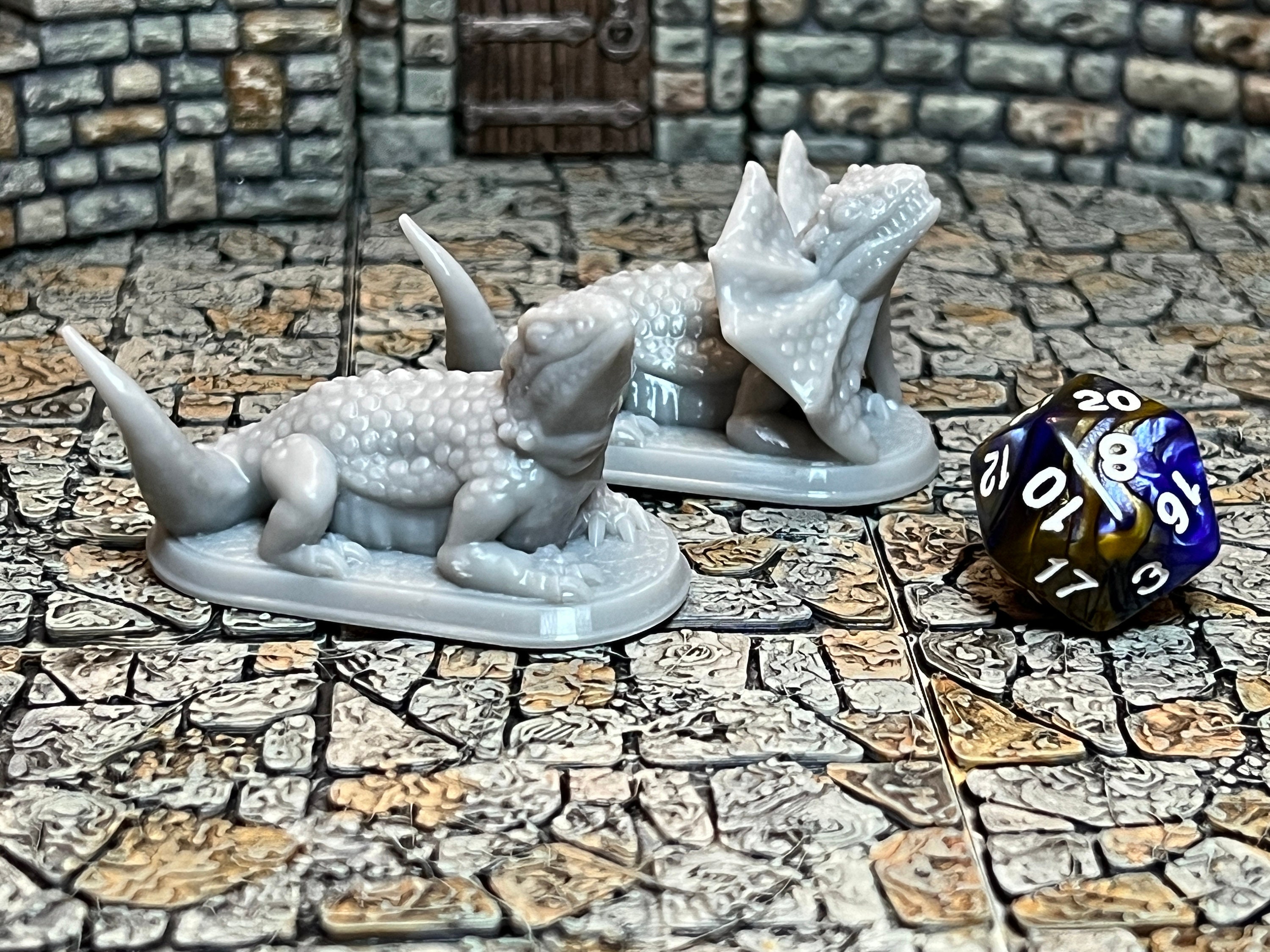 Giant Lizards Resin Dnd Pathfinder RPG - Etsy