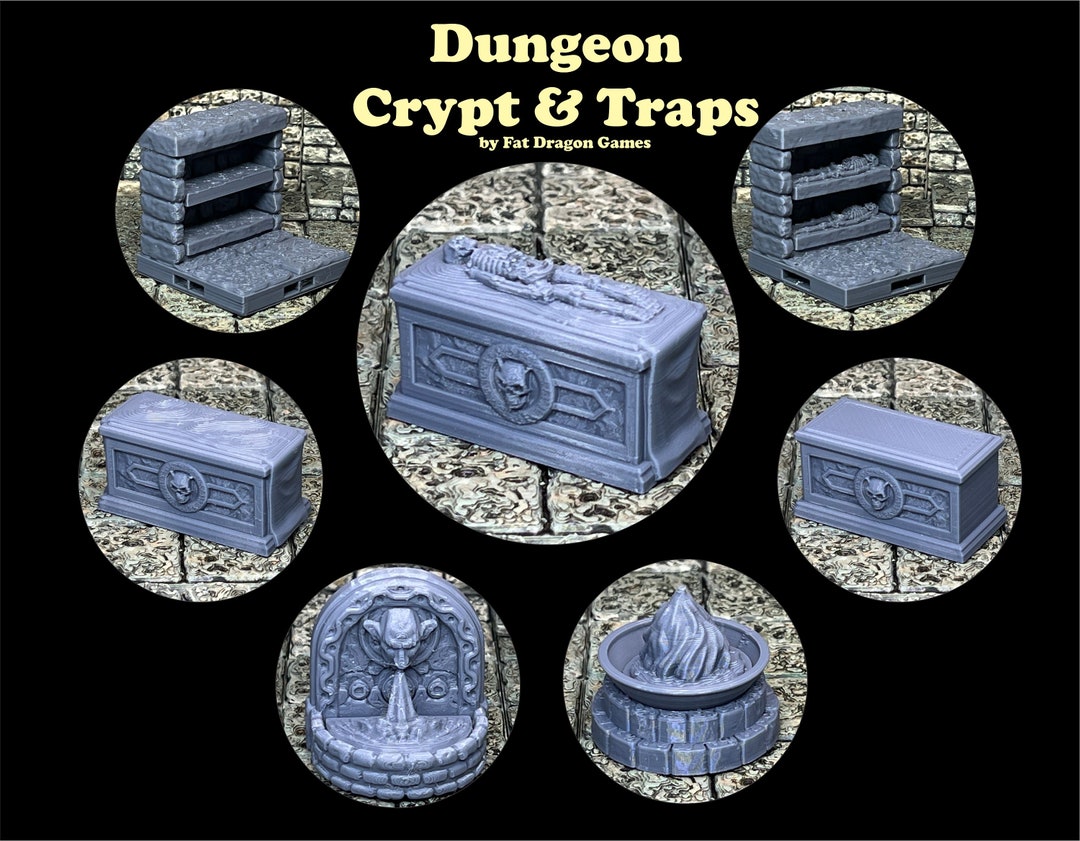 Dungeon Crypt dragonlock Dnd Pathfinder Fat Dragon - Etsy