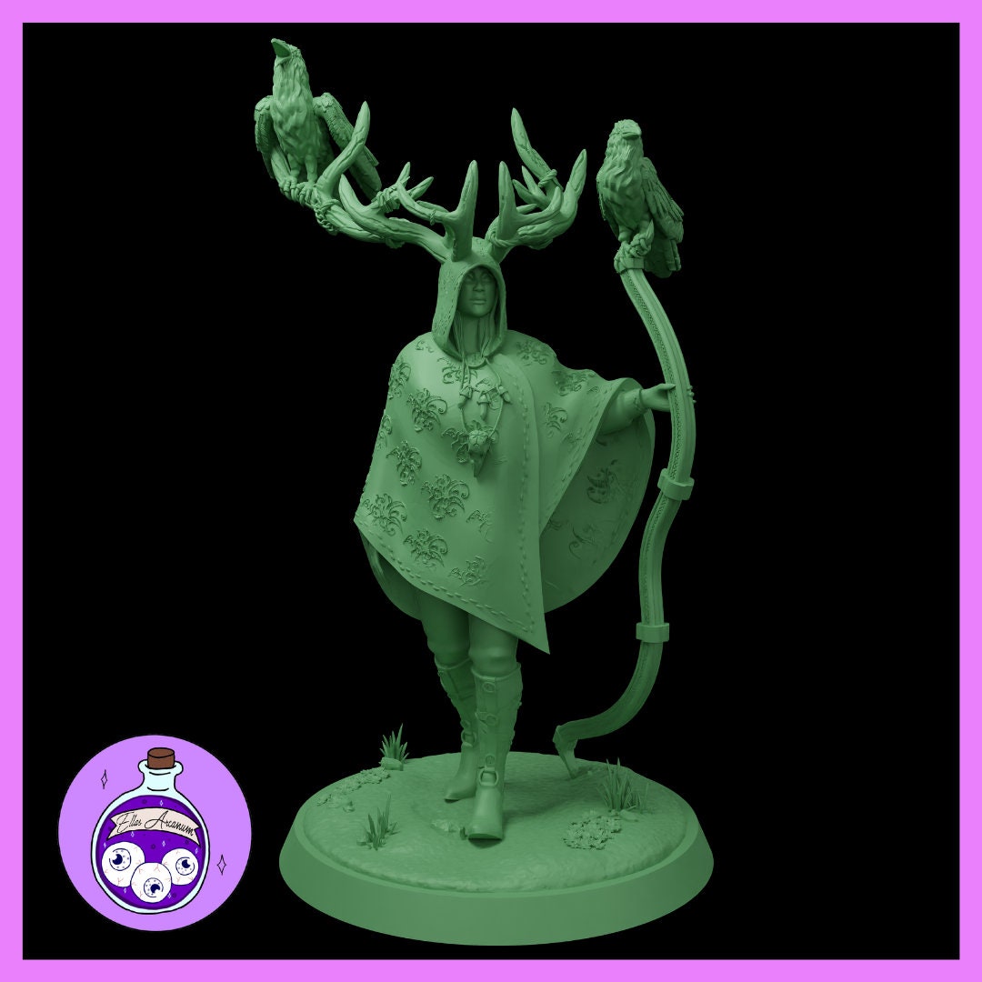 Ranger With Raven Resin Dnd Pathfinder RPG Games - Etsy