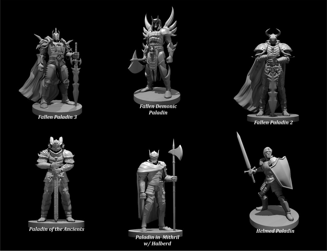 Human Paladins Dnd Pathfinder RPG Games - Etsy