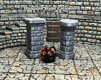 Dungeon Stone Pedestal Set Fat Dragon Games DND Pathfinder RPG Terrain ...