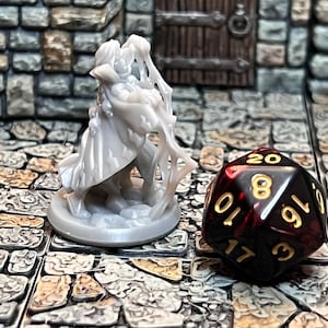 Human Female Warlock / Necromancer / Wizard Miniature Dnd Pathfinder ...