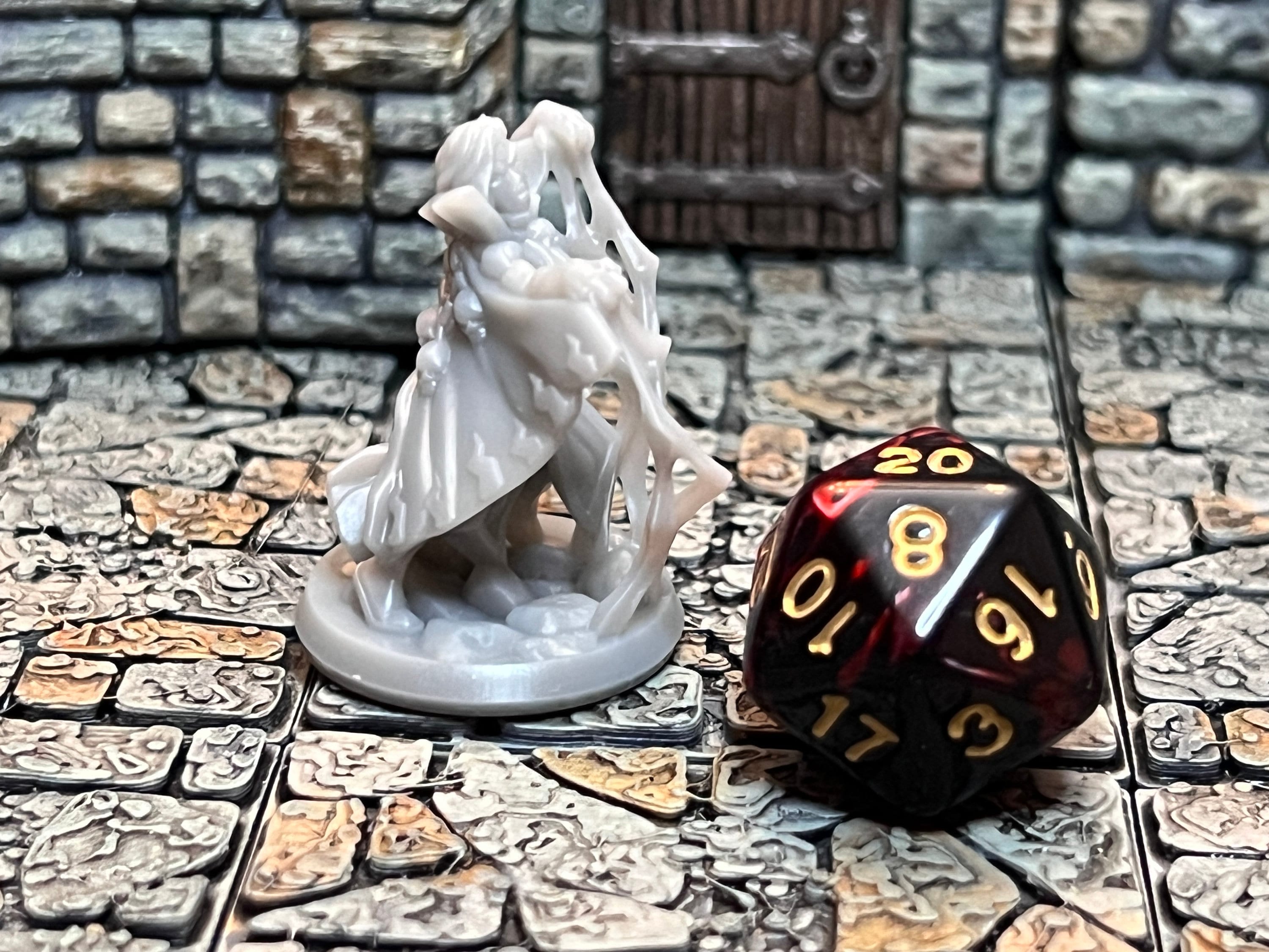 Human Female Warlock / Necromancer / Wizard Miniature - Etsy