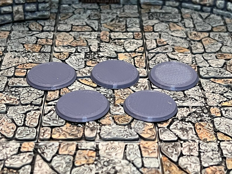 Round Bases 5-packs Dnd Pathfinder RPG Games - Etsy