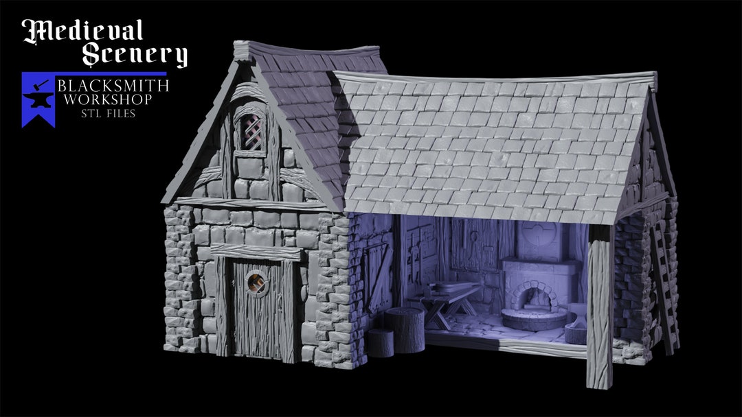Blacksmith Building home & Shop Dragonlock Dnd Pathfinder Dungeon ...