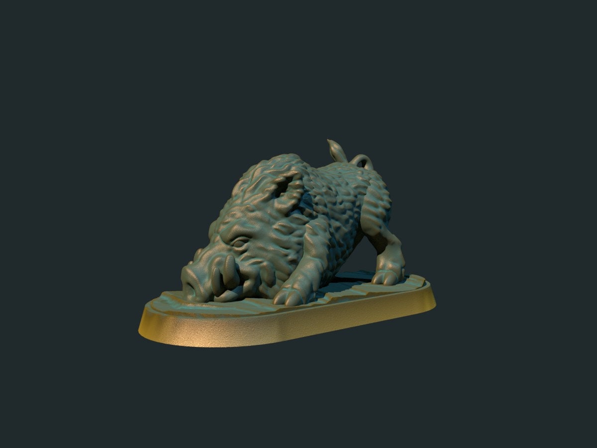 Boar Resin Dnd Pathfinder RPG - Etsy