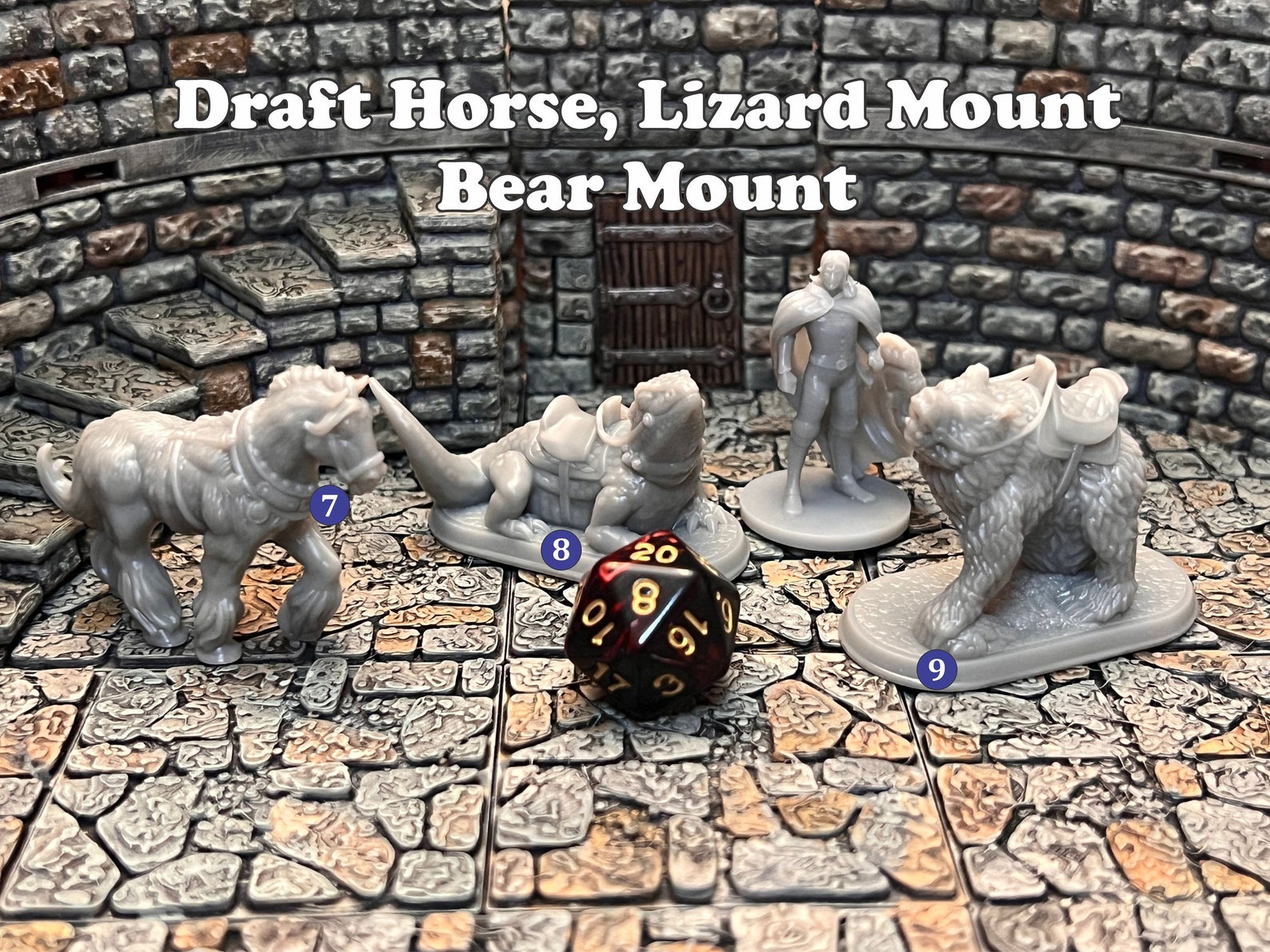 Mounts singles or Mix & Match Resin Dnd Pathfinder - Etsy