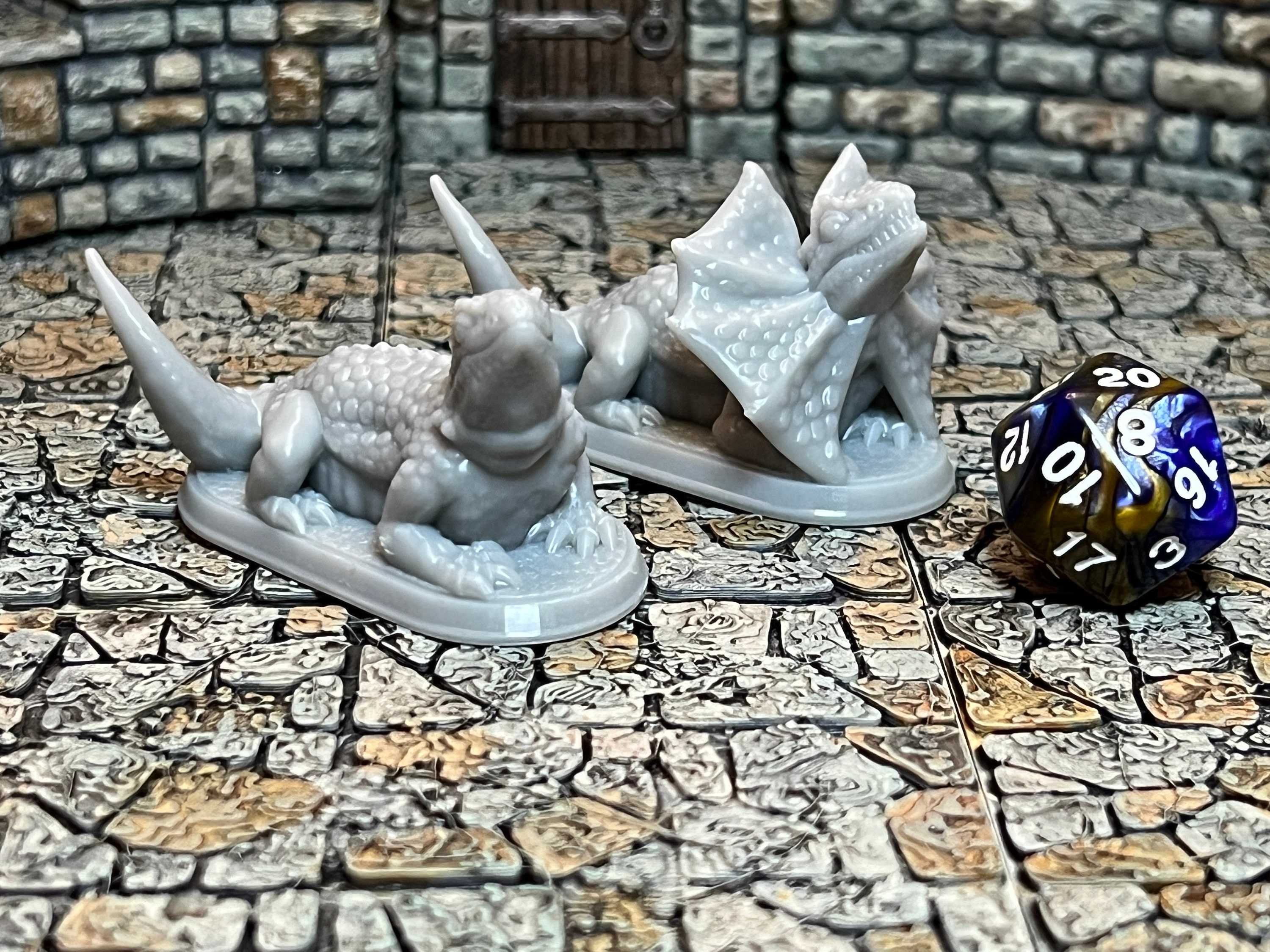 Giant Lizards Resin Dnd Pathfinder RPG - Etsy