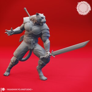 Tabaxi Dnd Pathfinder RPG Games Yasashii Kyojin Studio - Etsy