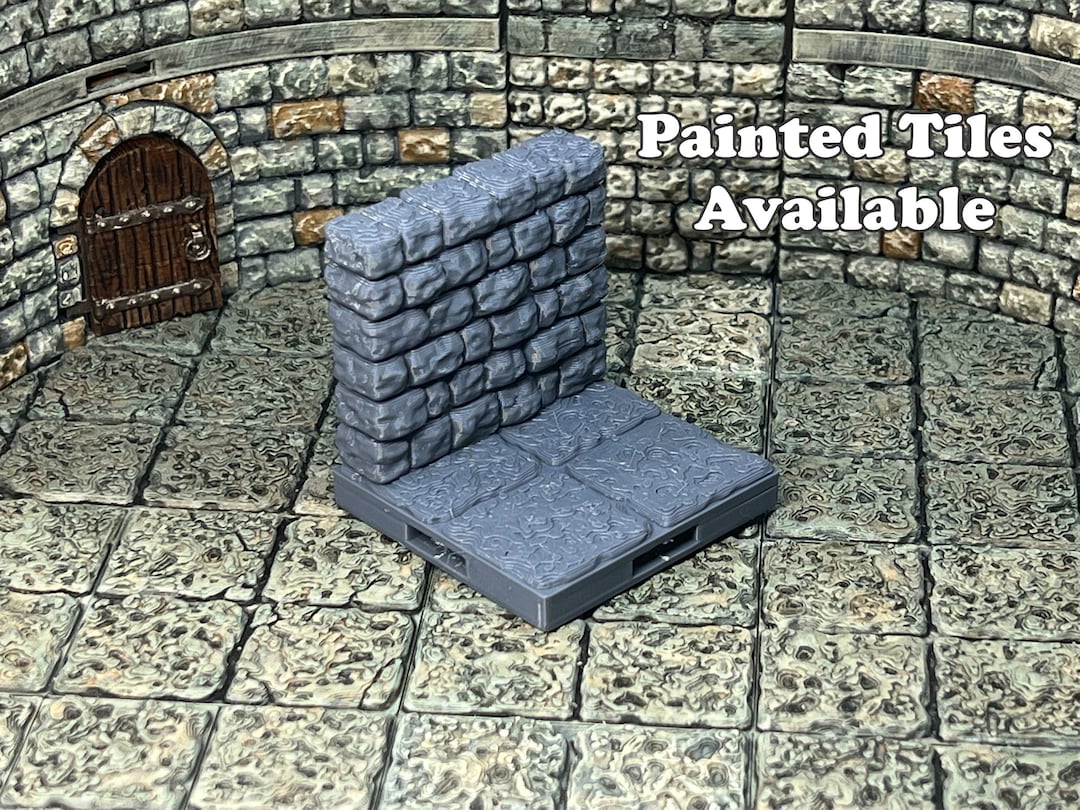 Dungeon Wall Dnd Pathfinder Wall on Tile Dungeon Terrain Walls Fat ...