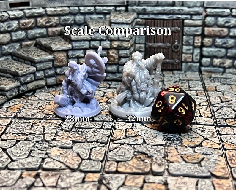 Dwarf Fighter / Barbarian / Warrior Miniature Dnd - Etsy